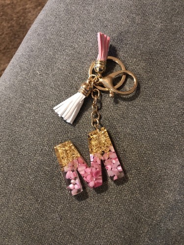 Letter M Resin Keychain New | eBay