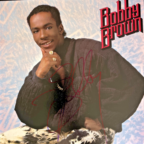 Bobby Brown Autographed King of Stage Signed Album Whitney Houston New ...