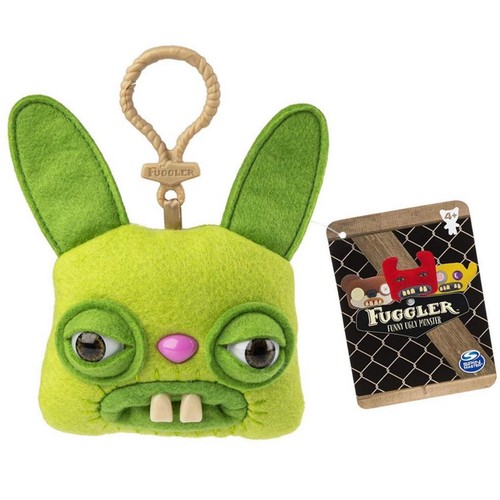 FUGGLER FUNNY UGLY MONSTER COLLECTIBLE PLUSH CLIP-ON RABID RABBIT GREEN ...
