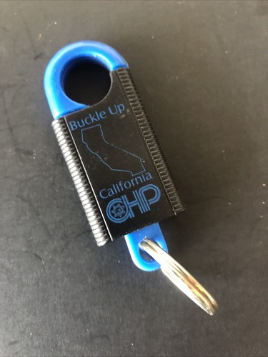 California Highway Patrol Buckle UP Vintage Keychain Key Chain Ring ...