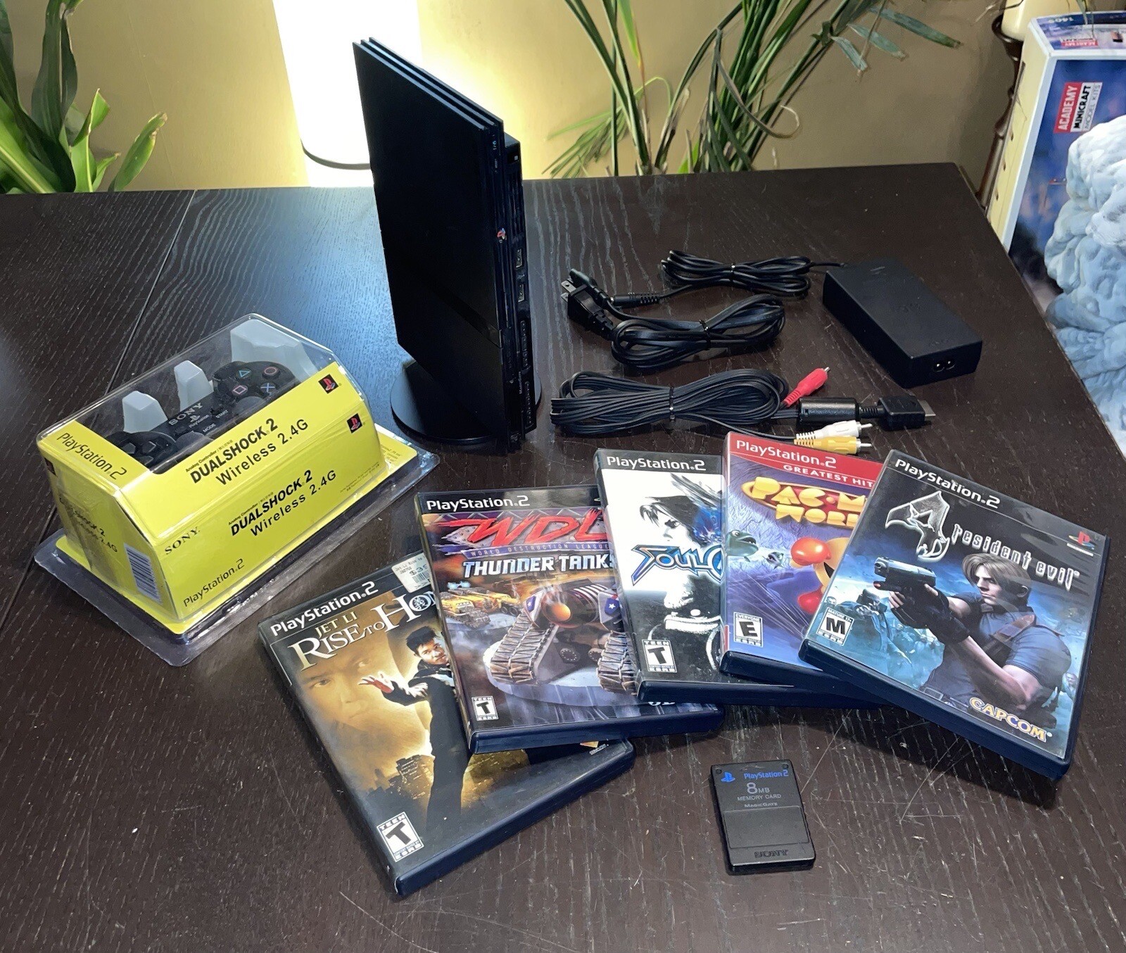 Sony PlayStation 2 Slim Console & Games Bundle With New Wireless ...