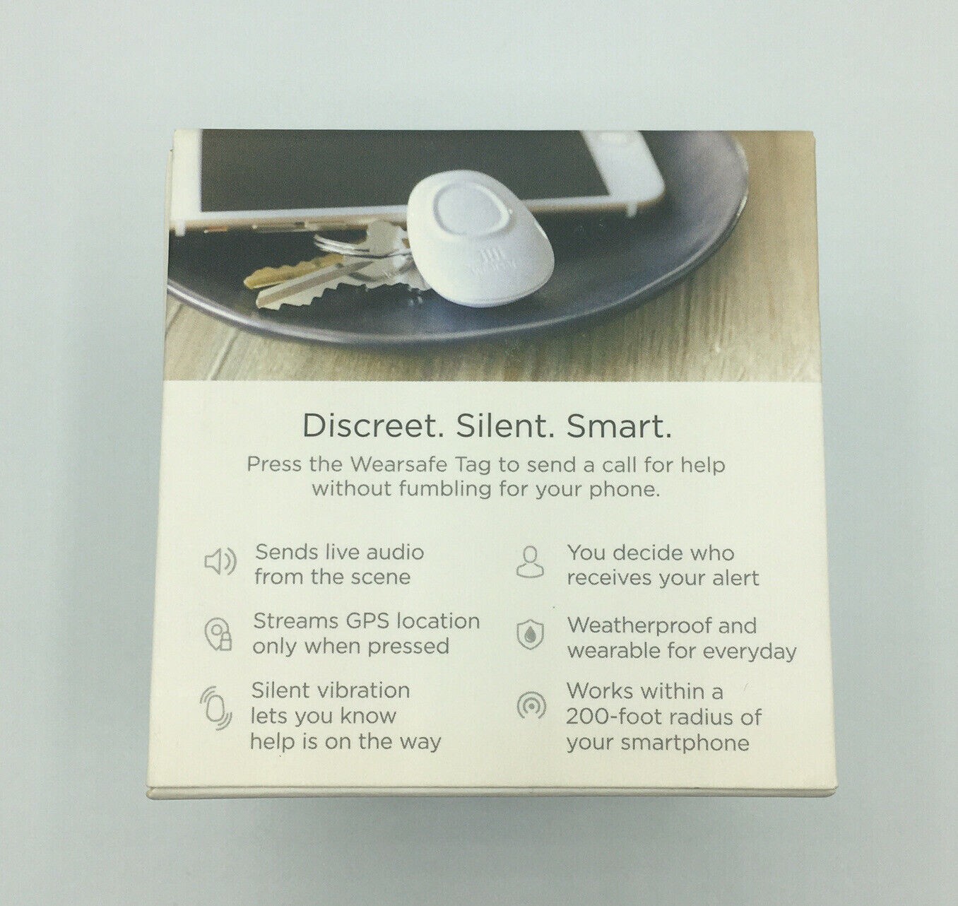 Wearsafe Tag Security Alert Alarm Button White Water Resistant New In ...