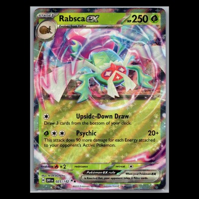 Destined Rivals - Rabsca ex - 025/182 - Double Rare - TCG Pokemon Card ...