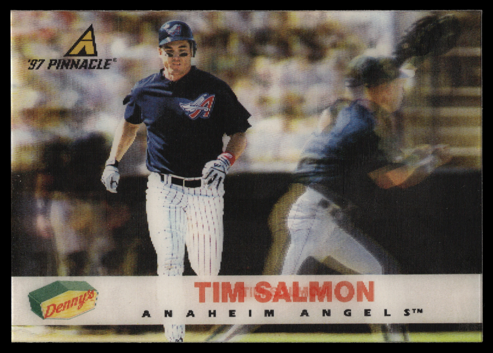1997 Pinnacle Denny's Holograms Tim Salmon #1 Anaheim Angels Baseball ...