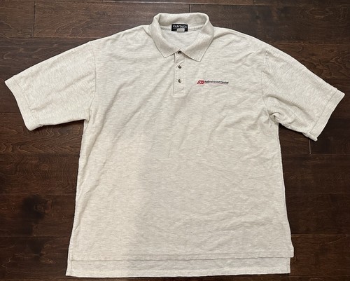 Vintage Men’s Vantage Made In USA ADP Grey Polo Shirt- Size 2XL | eBay