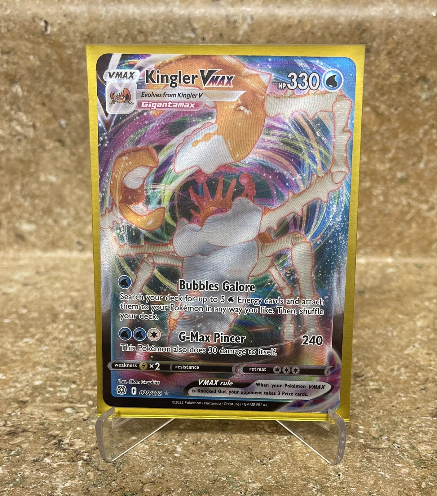 Kingler VMAX 29/172 Ultra Rare Brilliant Stars Pokemon TCG Near Mint | eBay