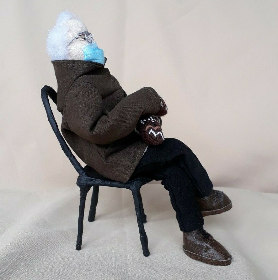 Bernie Sanders Inauguration Doll, Bernie Sanders Meme, cold Bernie with ...