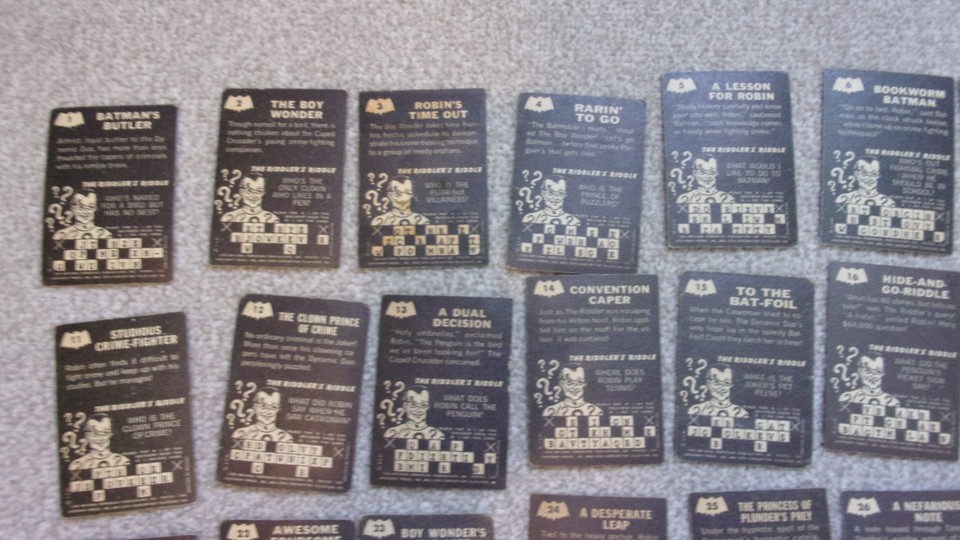 A & BC Batman Riddler’s Riddle cards (full set of 38) 1966 | eBay UK