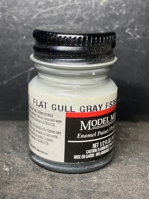 Testors Model Master Flat Gull Gray 1730 Enamel Paint .5 oz | eBay