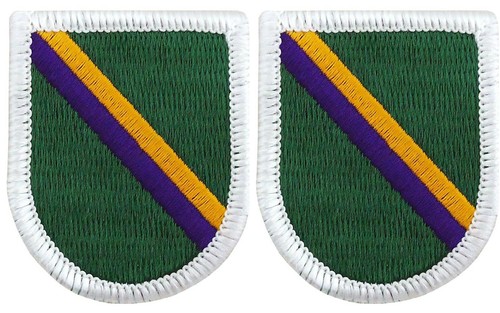 US Army Civil Affairs & Psy Ops Insignia Beret Multicolor Flash Patches ...