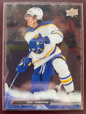 Tage Thompson 2022-23 Upper Deck Series Two Clear Cut Parallel Card ...