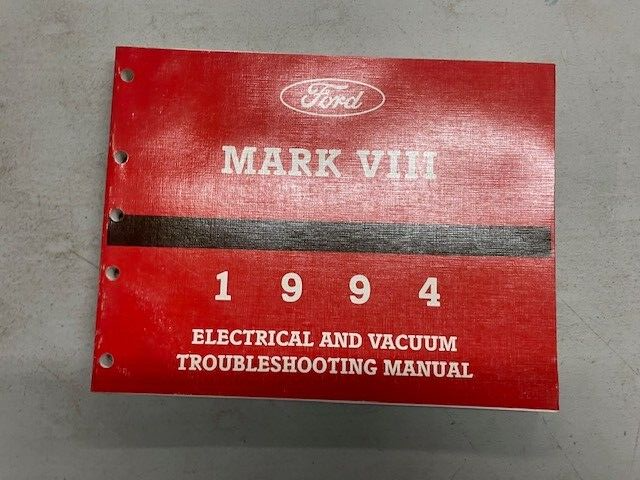 1994 Ford Mark VIII Factory Shop Electrical Vacuum Manual Paper Book ...