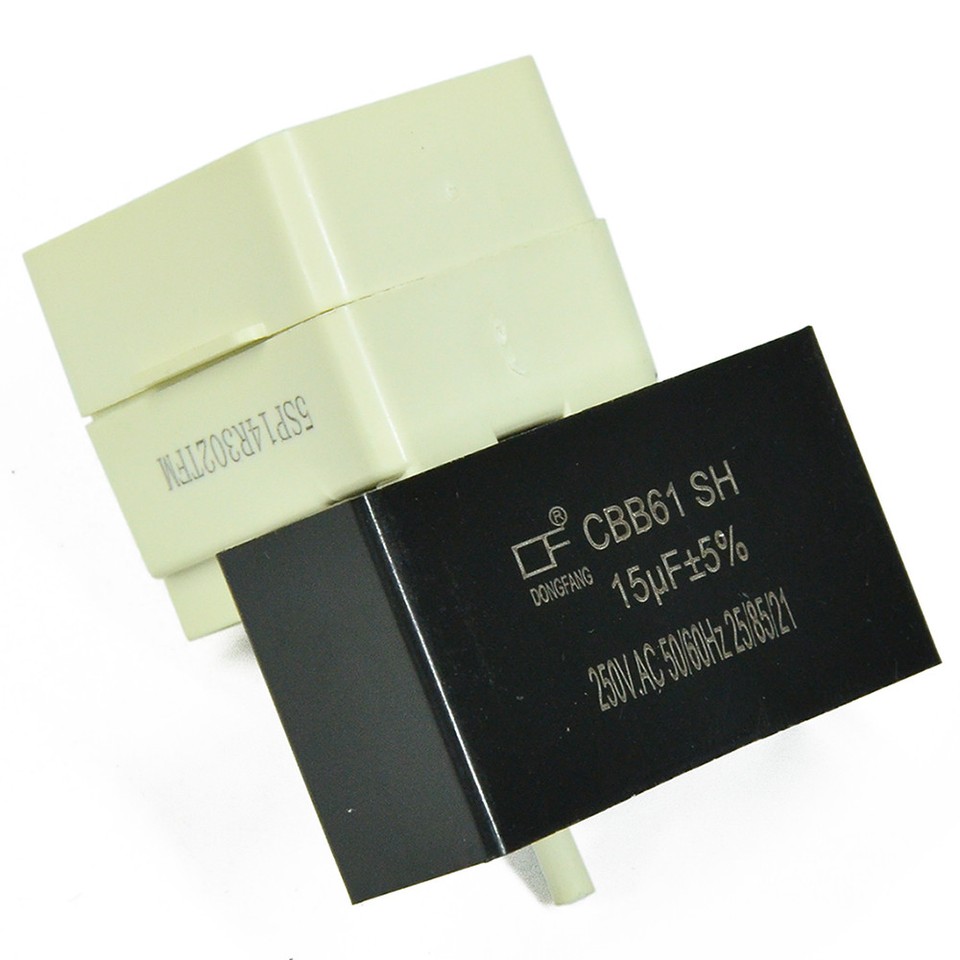 Refrigerator Compressor Start Relay & Capacitor For Whirlpool Maytag ...