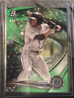 2022 Bowman Platinum Joe Mack Green Foil 098/299 Miami Marlins | eBay