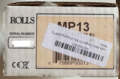 Rolls MP13 Mini Single CH Mic Preamp 675889000139| eBay