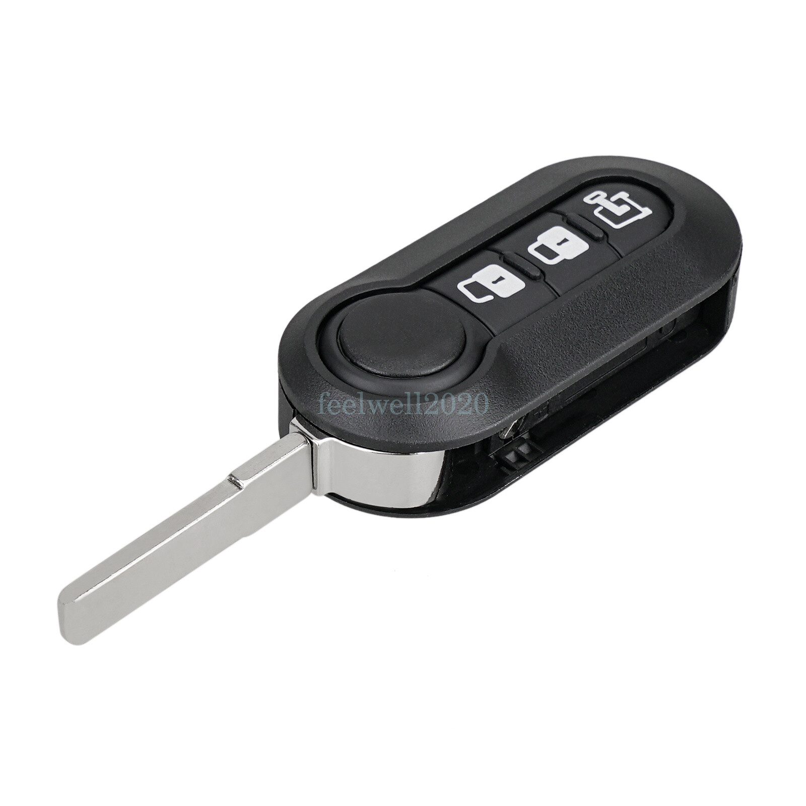 3 Button Remote Key Fob for Fiat Ducato Citroen Relay Peugeot Boxer ...