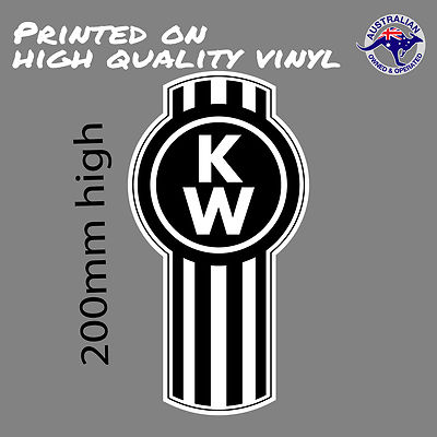 KENWORTH Trucks logo Black/White decal UTE TOOLBOX CAR WINDOW STICKER ...