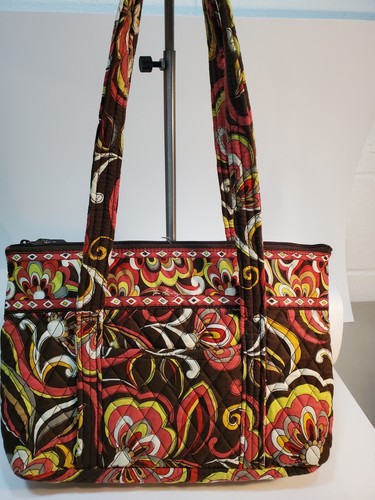 Vera Bradley Little Betsy Handbag Tote Retired Puccini Purse Multicolor ...