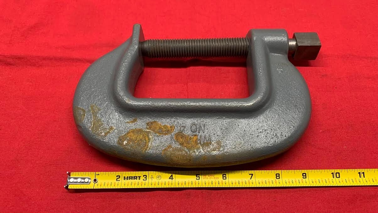 Wilton #4 C Clamp Flat Anvil Extra Heavy Duty 0-2-5/16" Drop Forged ...