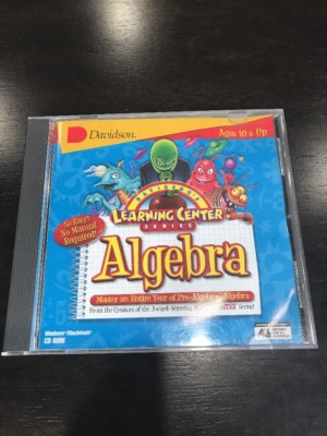 Davidson Learning Center Series Algebra PC Ages 10 & UP 551 | eBay ...