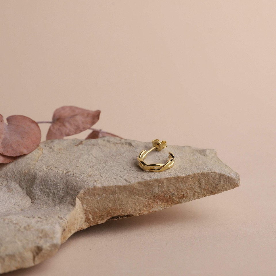 Huggies Waterproof Infinity Hoop Earrings - Dainty Minimalist Jewelry ...