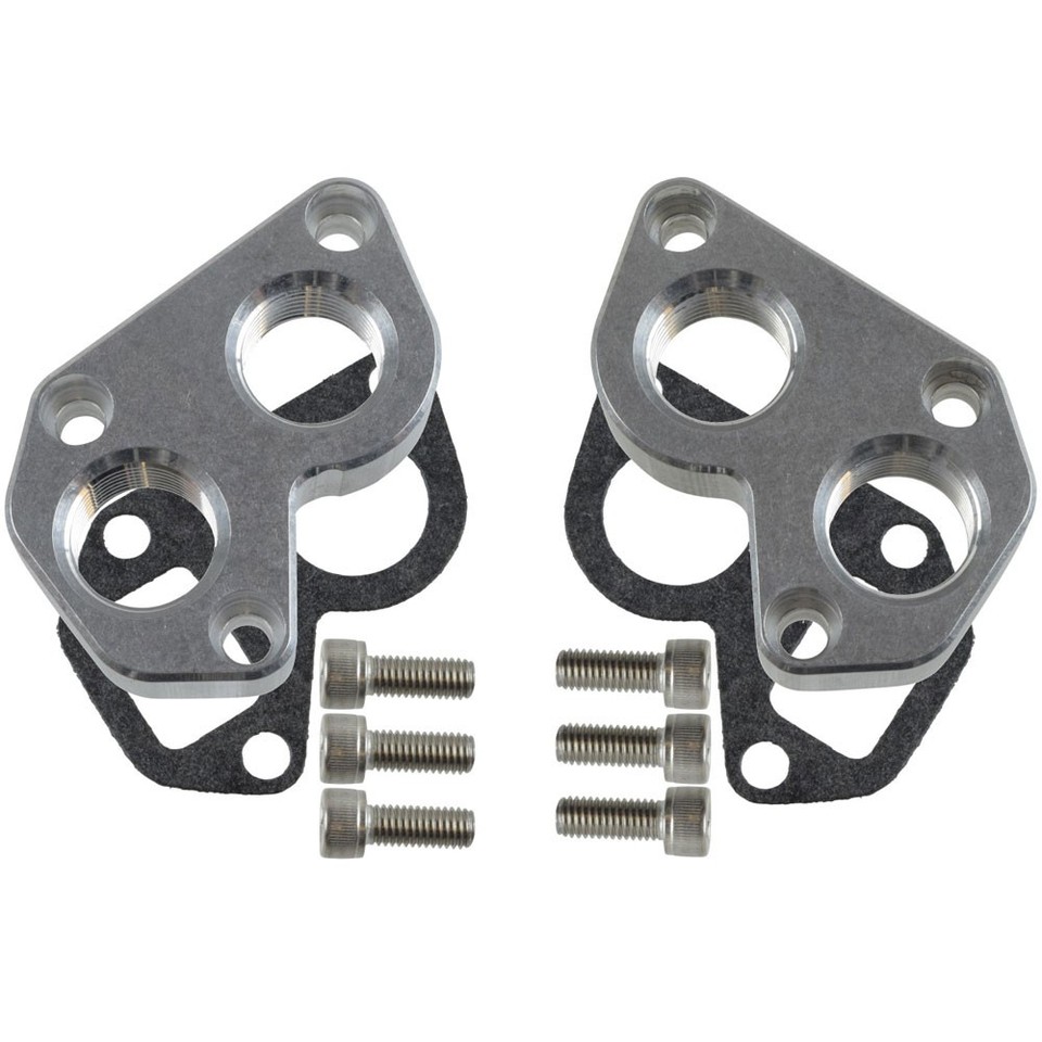 ICT Billet 551536; Remote Mount Water Pump Adapter Plate, -12AN ORB for ...
