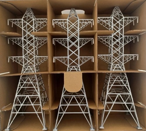 O SCALE ELECTRICAL TOWERS 3 PACK PRE-BUILT! O GAUGE TRAIN LAYOUT ...
