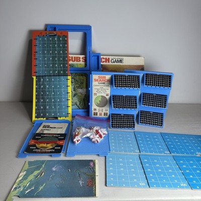 Sub Search 3 Level Strategy Board Game by Milton Bradley COMPLETE 4300 ...