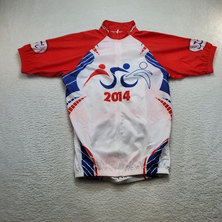 Hy Vee Des Moines Iowa Triathlon Cycling Jersey Racing Full Zip Small ...