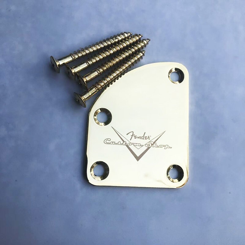 Etched Custom Shop PLATED Guitar Neck Plates Fit Fender Stratocaster ...