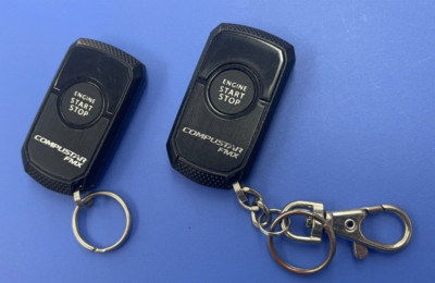2x COMPUSTAR 1-BUTTON REMOTE TRANSMITTER FOB VA5REH300-1WFX 1WR3R-FM ...