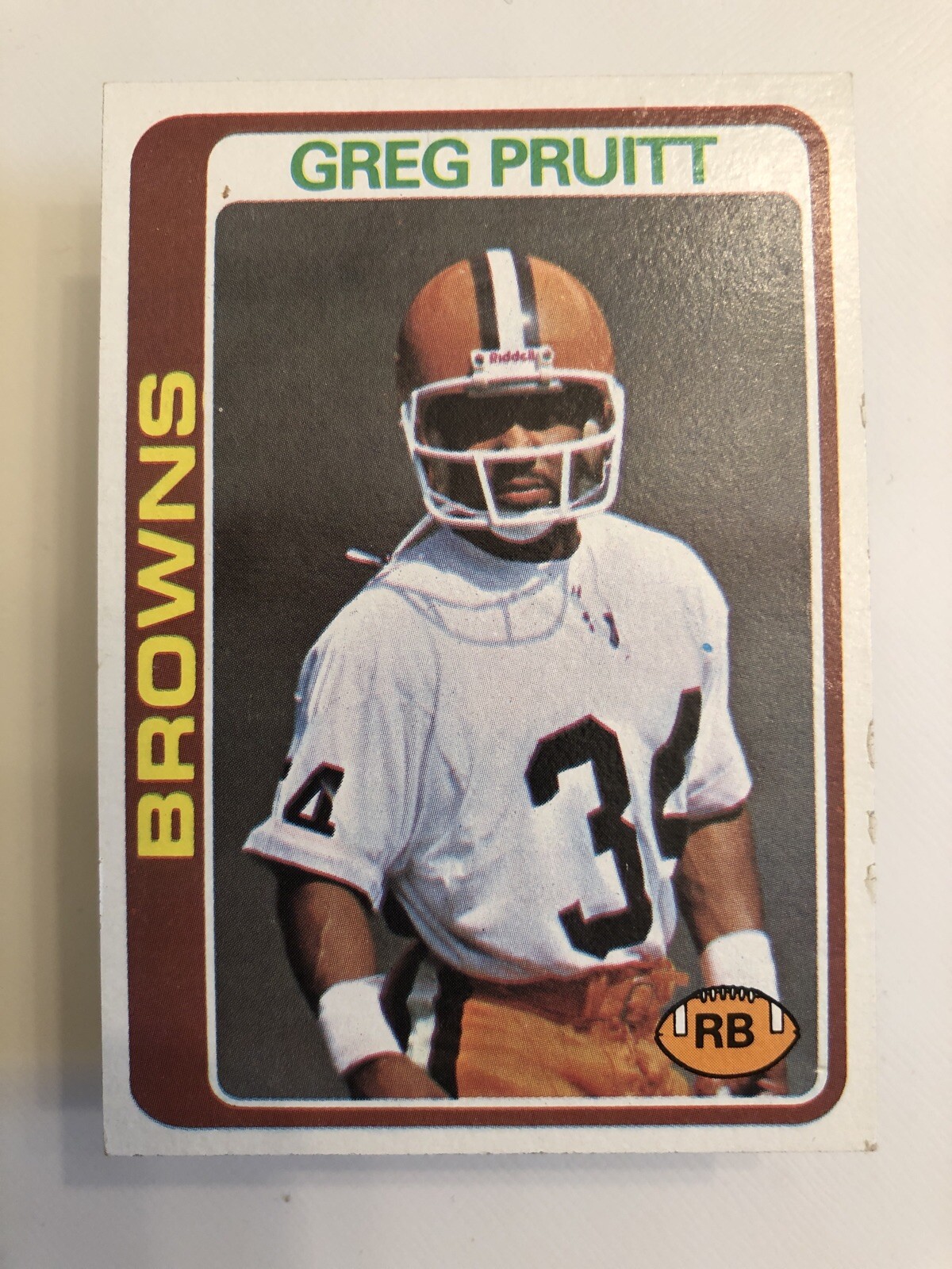 1978 TOPPS GREG PRUITT CLEVELAND BROWNS FOOTBALL CARD #245 | eBay