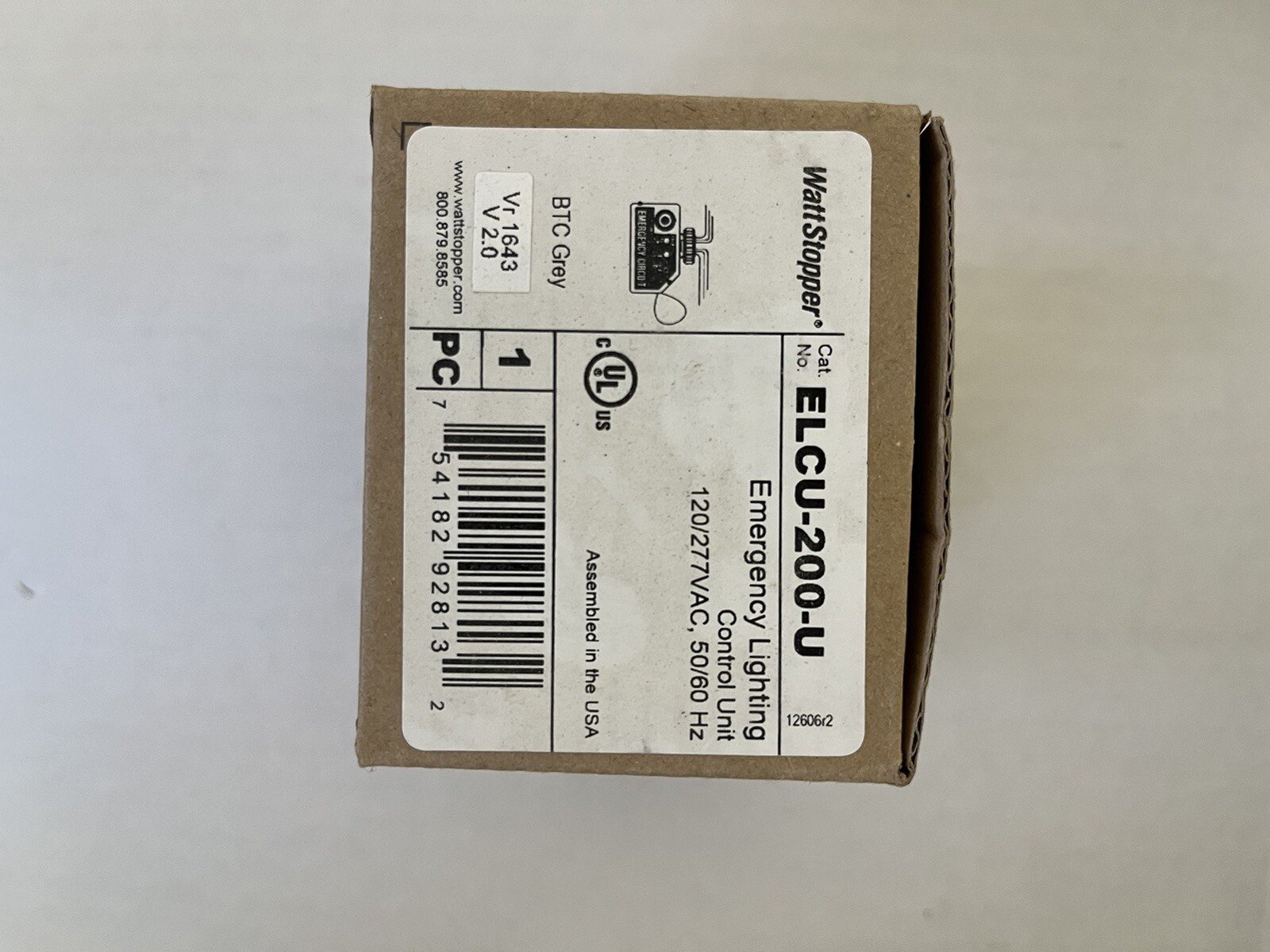 WATT STOPPER ELCU-200-U EMERGENCY LIGHTING CONTROL UNIT 120/277V | eBay