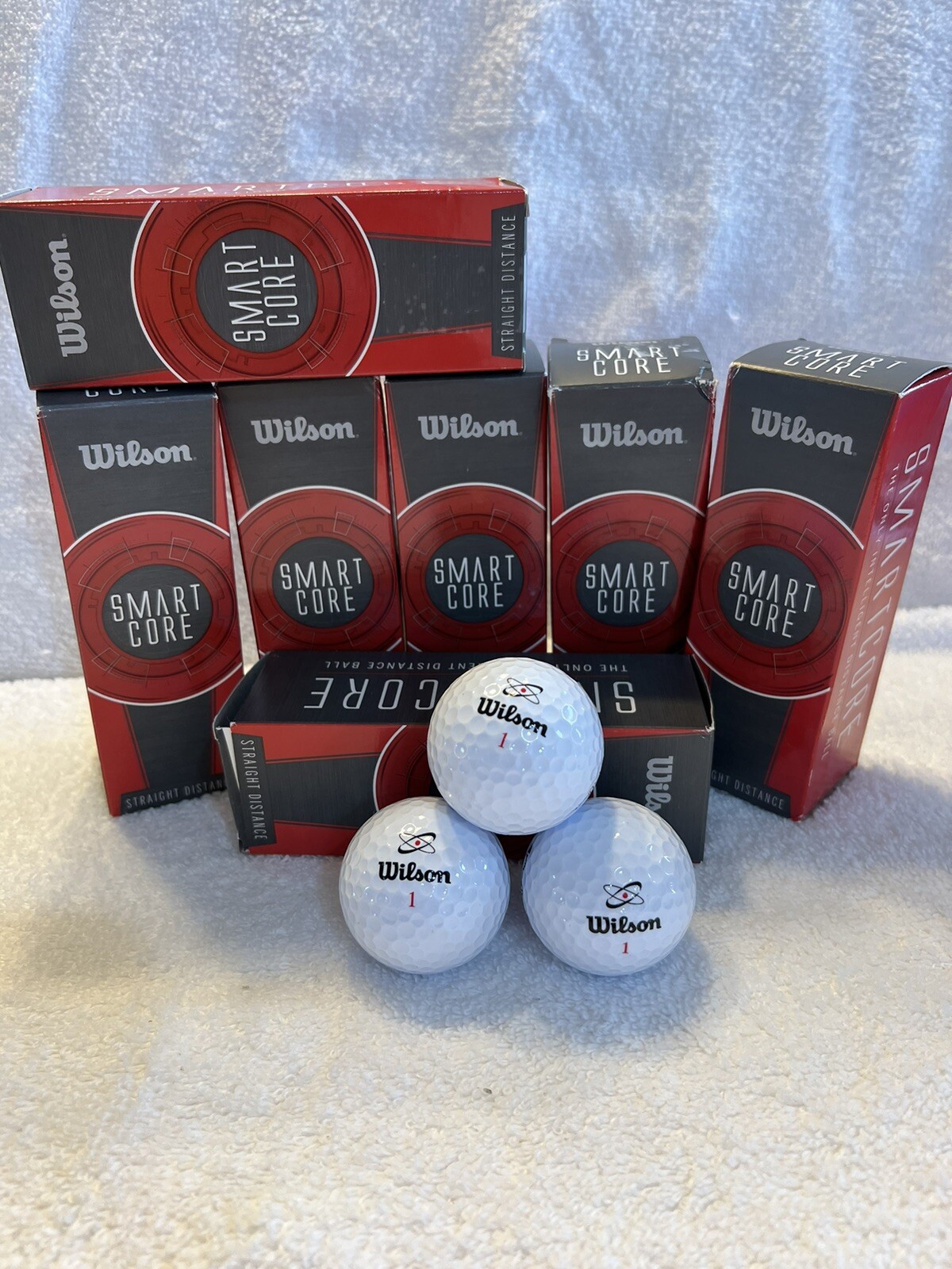 Wilson Smart Core Straight Distance Golf Balls 7 Boxes 21 Total Balls ...