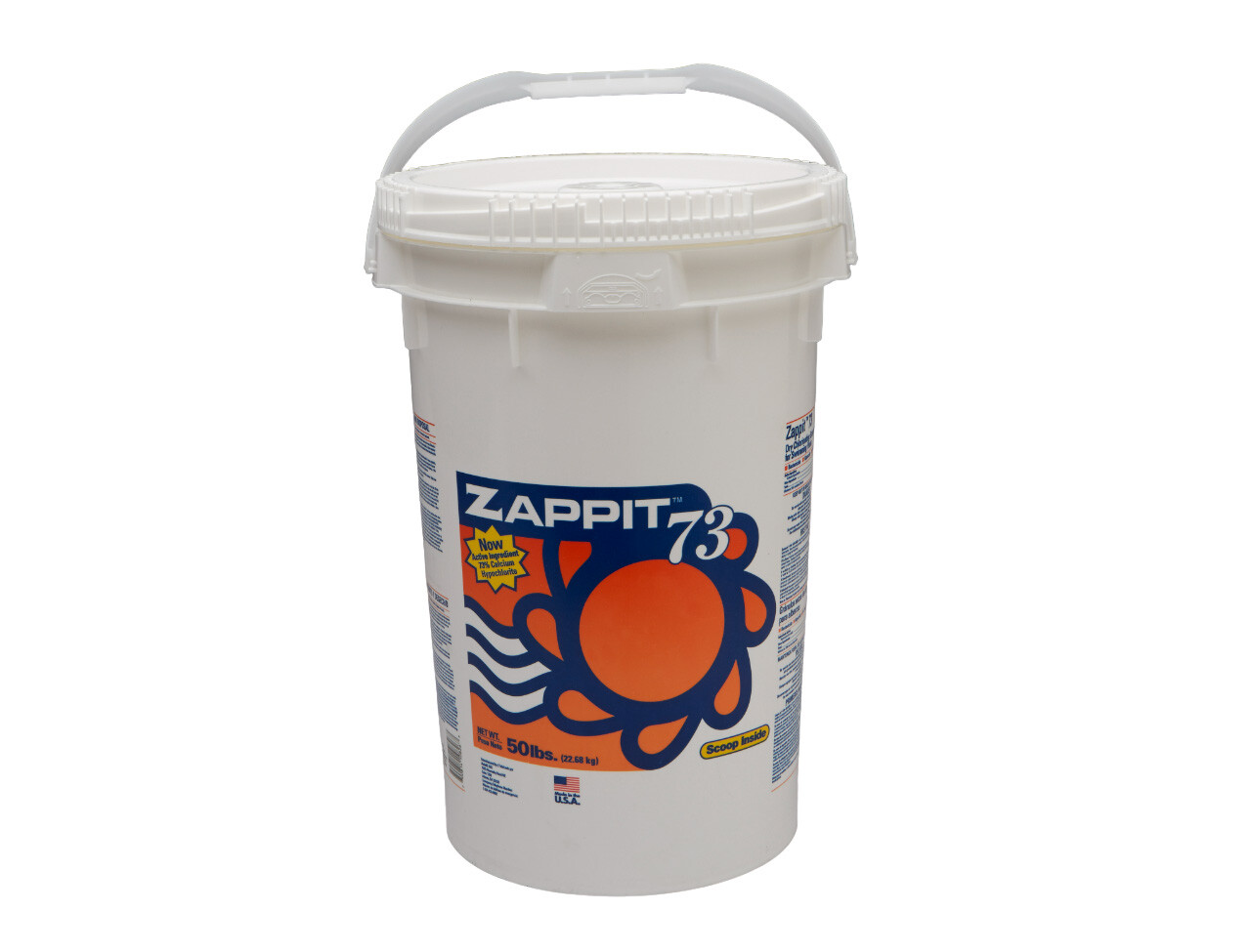 Zappit 73% Super Strength Pro Pool Shock 50 LB Bucket, 70% Available ...