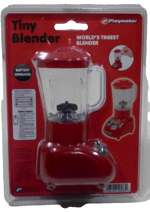 Playmaker Tiny Blender World's Tiniest Blender Red 5" New Gag Gift ...