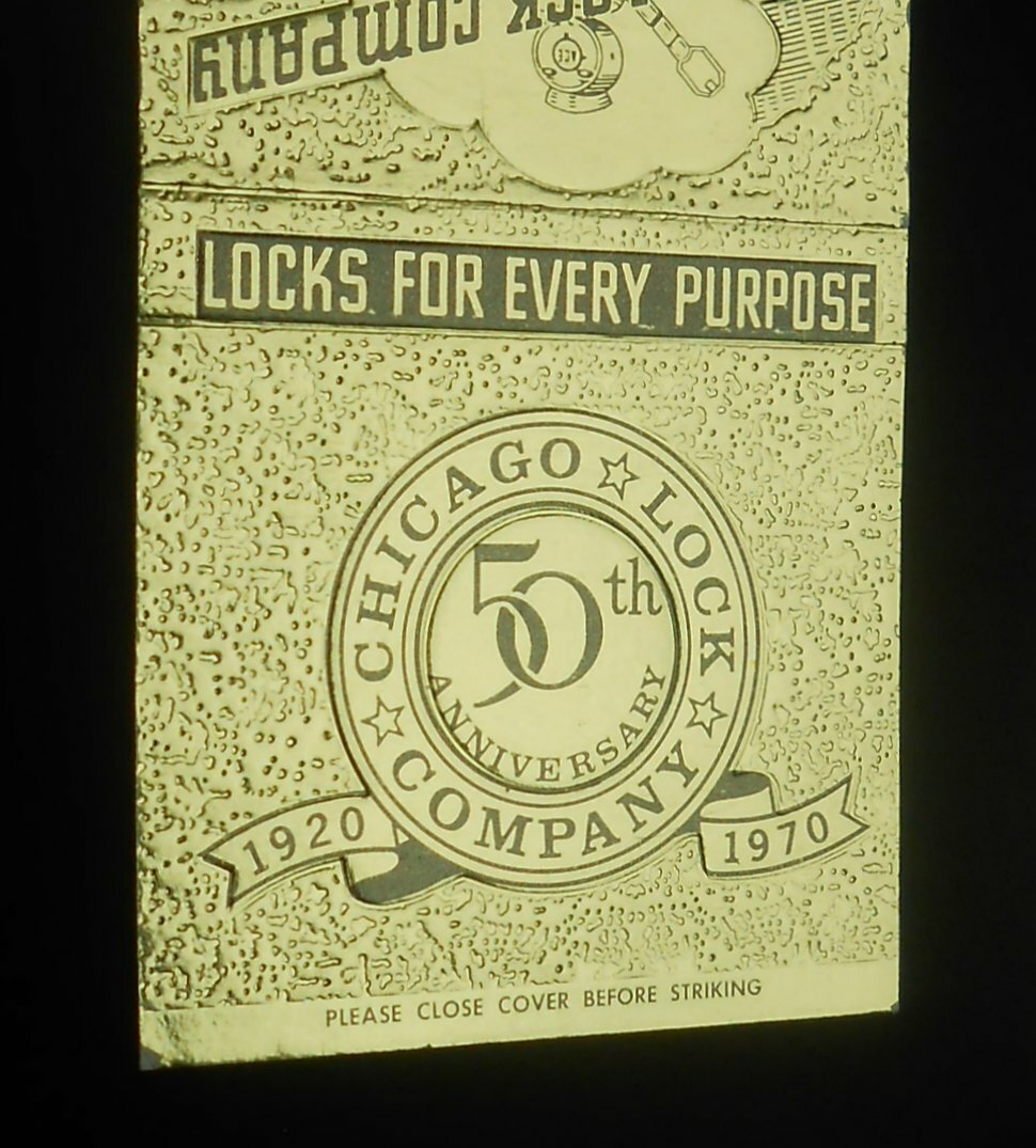1970 50 Years Chicago Lock Company Cylinder Locks Padlocks Belmont Ave ...