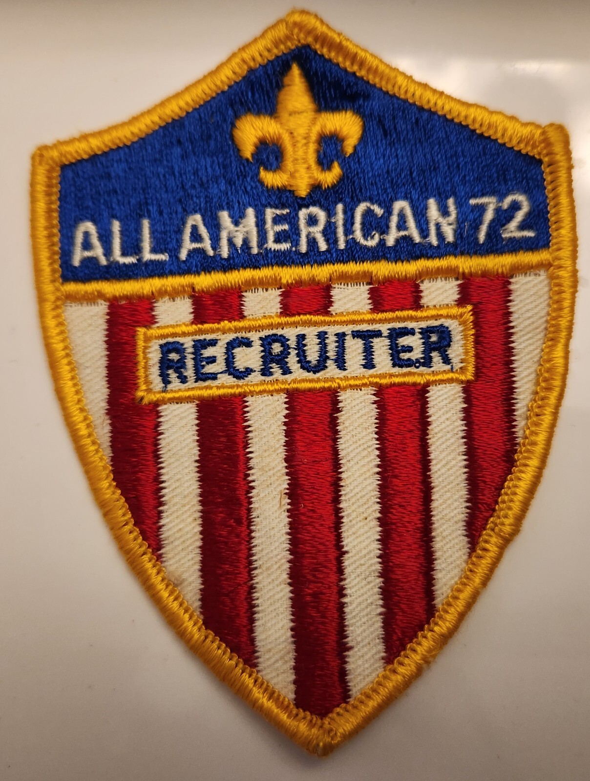 Vintage UNUSED BOY SCOUT PATCH - ALL AMERICAN '72 - RECRUITER - 1972 | eBay