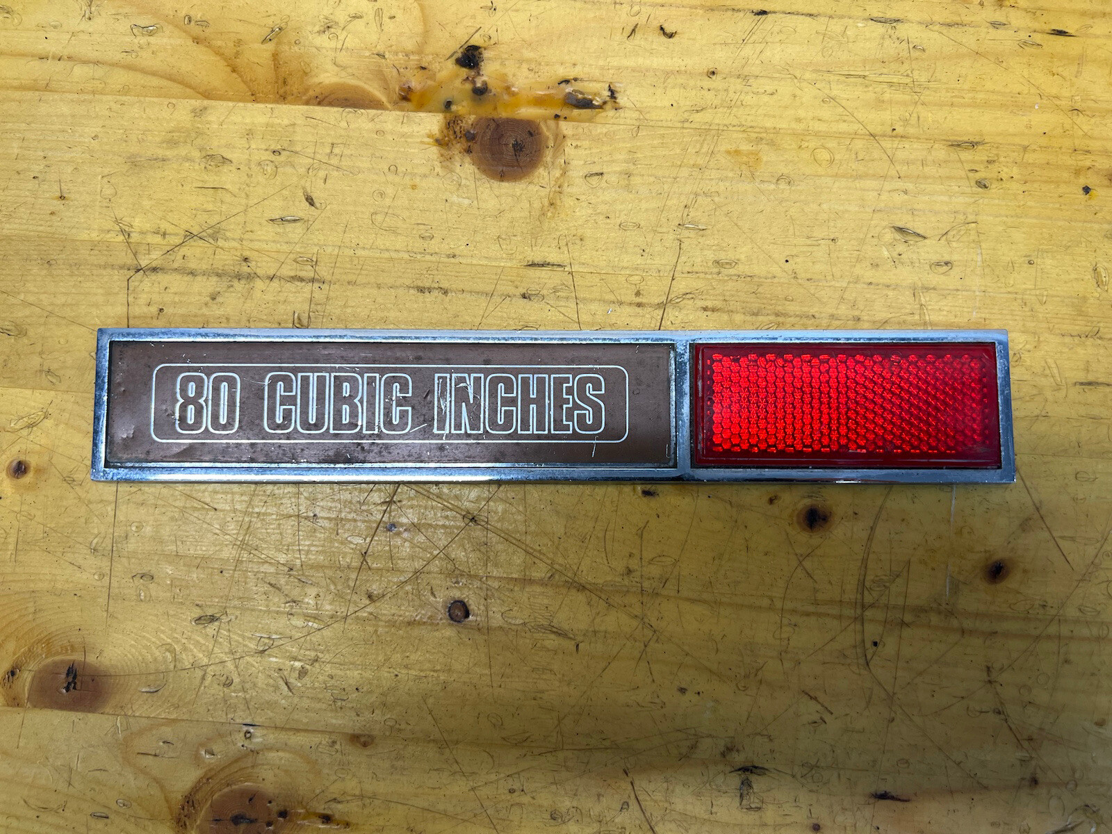 Harley-Davidson AMF FL FLH Saddlebag Lid Emblem Badge 80 Cubic Inches ...