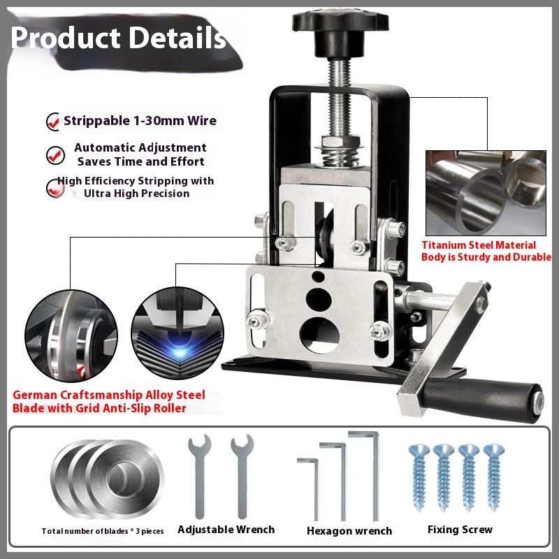 Stripping machine cable wire hand crank stripping machine stripping ...
