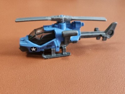 2012 MILITARY Matchbox MISSION HELICOPTER Blue Chopper; B TEAM LOOSE ...