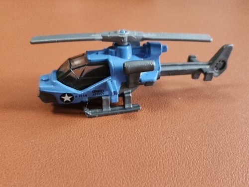 2012 MILITARY Matchbox MISSION HELICOPTER Blue Chopper; B TEAM LOOSE ...
