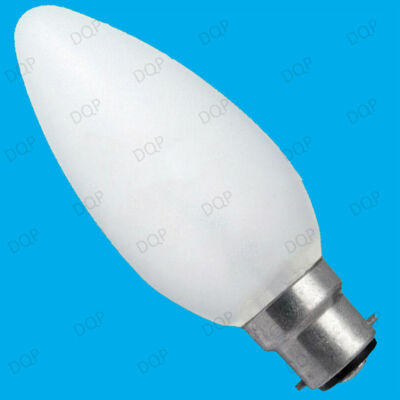 8x 40W Frosted Dimmable Incandescent Standard Candle Light Bulbs BC B22 ...