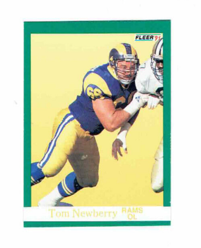 Tom Newberry Rams OL #274 Fleer 1991 Football Card | eBay