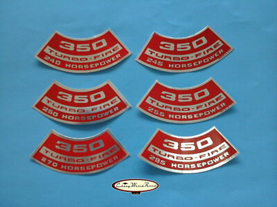 CHEVROLET CHEVY 350 TURBO -FIRE AIR CLEANER DECAL HORSEPOWER CHOICE | eBay
