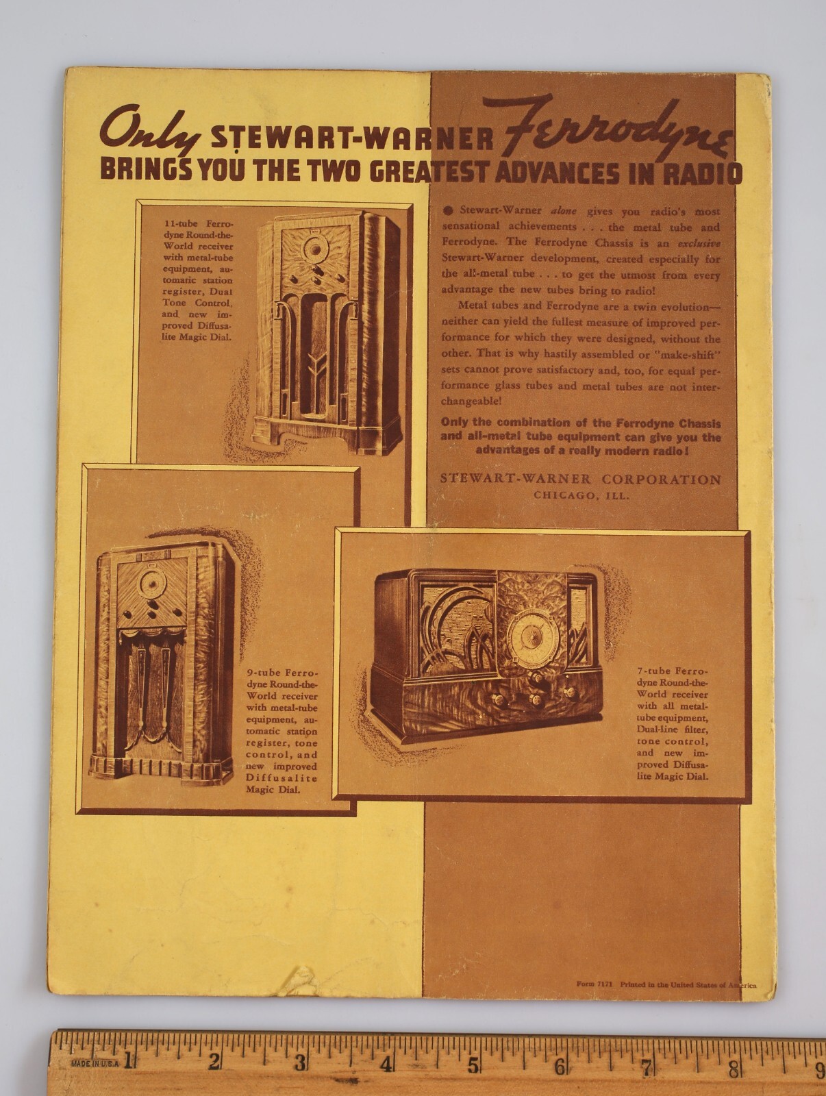 1930s Radio Guide Stewart Warner's Dial of the World Station Airwave ...