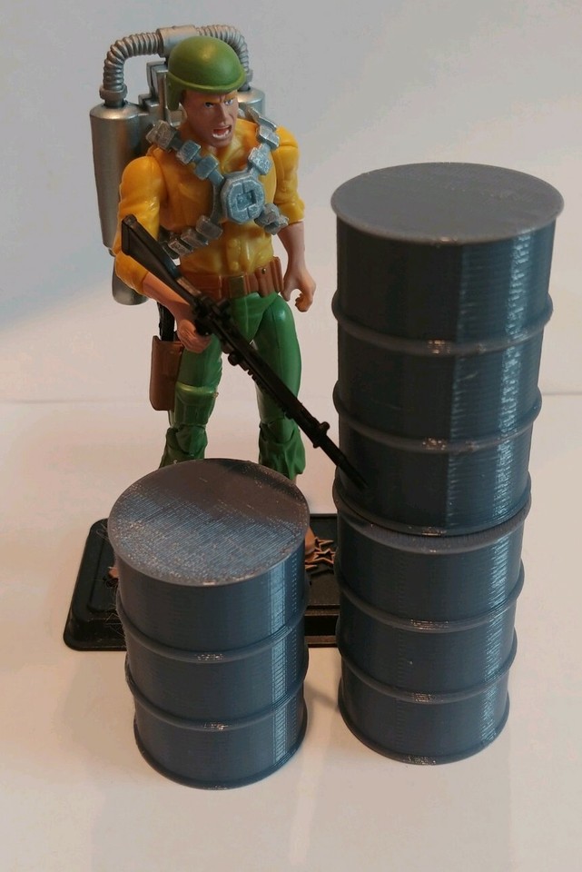 Gi Joe 1984 MORTAR DEFENSE UNIT Barrel custom Part set of 4 ARAH ...