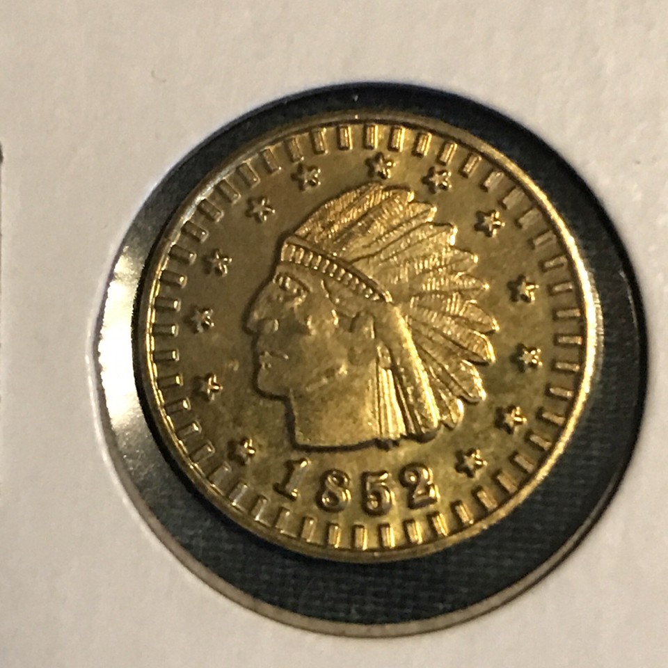 1852 California Gold Token Uncirculated | eBay