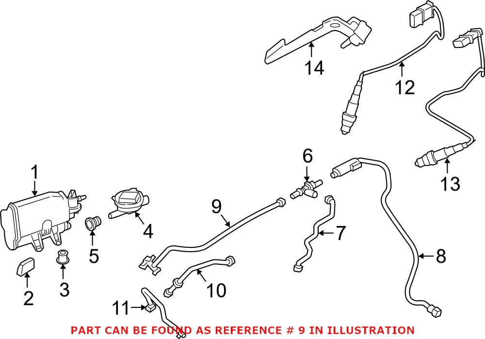 Genuine OEM Evaporative Emissions System Lines for BMW 13907645859 | eBay