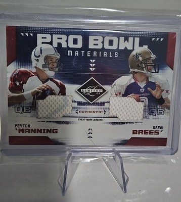 Peyton Manning / Drew Brees 2009 Limited Pro Bowl Materials 81/100 | eBay